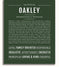 Oakley (female) | Name Art Print – Name Stories