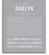 Oaklyn | Name Art Print – Name Stories