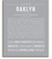 Oaklyn | Name Art Print – Name Stories