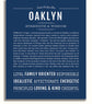 Oaklyn | Name Art Print – Name Stories