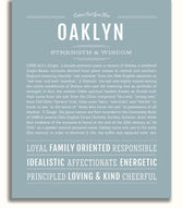 Oaklyn | Name Art Print – Name Stories