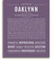 Oaklynn | Name Art Print – Name Stories