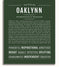 Oaklynn | Name Art Print – Name Stories