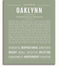 Oaklynn | Name Art Print – Name Stories