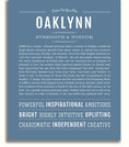 Oaklynn | Name Art Print – Name Stories