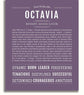 Octavia | Name Art Print – Name Stories