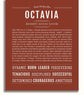 Octavia | Name Art Print – Name Stories
