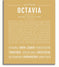 Octavia | Name Art Print – Name Stories