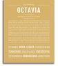 Octavia Personalized Name Meaning Art Prints – Name Stories