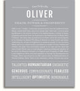 Oliver | Name Art Print – Name Stories