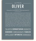 Oliver | Name Art Print – Name Stories