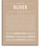 Oliver | Name Art Print – Name Stories