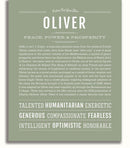 Oliver | Name Art Print – Name Stories