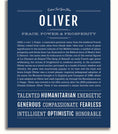 Oliver | Name Art Print – Name Stories