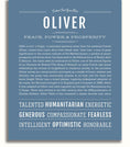 Oliver | Name Art Print – Name Stories