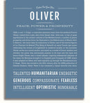 Oliver | Name Art Print – Name Stories