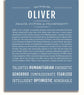 Oliver | Name Art Print – Name Stories