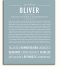 Oliver | Name Art Print – Name Stories