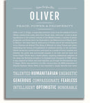 Oliver | Name Art Print – Name Stories