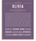 Olivia | Name Art Print – Name Stories