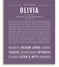 Olivia Personalized Name Meaning Art Prints – Name Stories