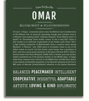 Omar | Name Art Print – Name Stories