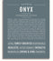 Onyx Personalized Name Meaning Art Prints – Name Stories