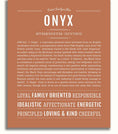 Onyx Personalized Name Meaning Art Prints – Name Stories