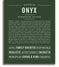 Onyx | Name Art Print – Name Stories