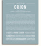 Orion | Name Art Print – Name Stories