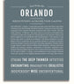 Orlando | Name Art Print – Name Stories