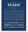 Orlando | Name Art Print – Name Stories