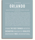 Orlando | Name Art Print – Name Stories