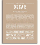 Oscar | Name Art Print – Name Stories