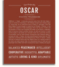 Oscar Personalized Name Meaning Art Prints – Name Stories