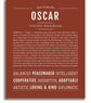 Oscar Personalized Name Meaning Art Prints – Name Stories