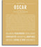Oscar | Name Art Print – Name Stories