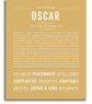 Oscar Personalized Name Meaning Art Prints – Name Stories