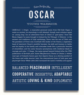 Oscar | Name Art Print – Name Stories