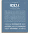 Oskar | Name Art Print – Name Stories