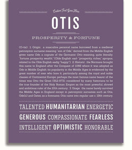 Otis | Name Art Print – Name Stories