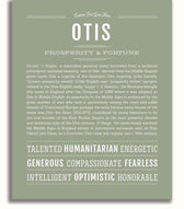 Otis | Name Art Print – Name Stories