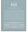 Otis Personalized Name Meaning Art Prints – Name Stories