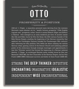 Otto | Name Art Print – Name Stories