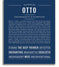 Otto Personalized Name Meaning Art Prints – Name Stories