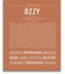 Ozzy | Name Art Print – Name Stories
