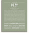 Ozzy Personalized Name Meaning Art Prints – Name Stories