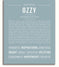 Ozzy | Name Art Print – Name Stories
