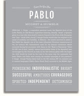 Pablo | Name Art Print – Name Stories