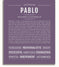 Pablo | Name Art Print – Name Stories